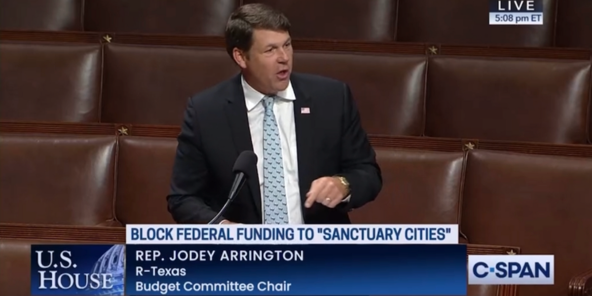 Arrington Torches Sanctuary Cities in Floor Speech | U.S ...