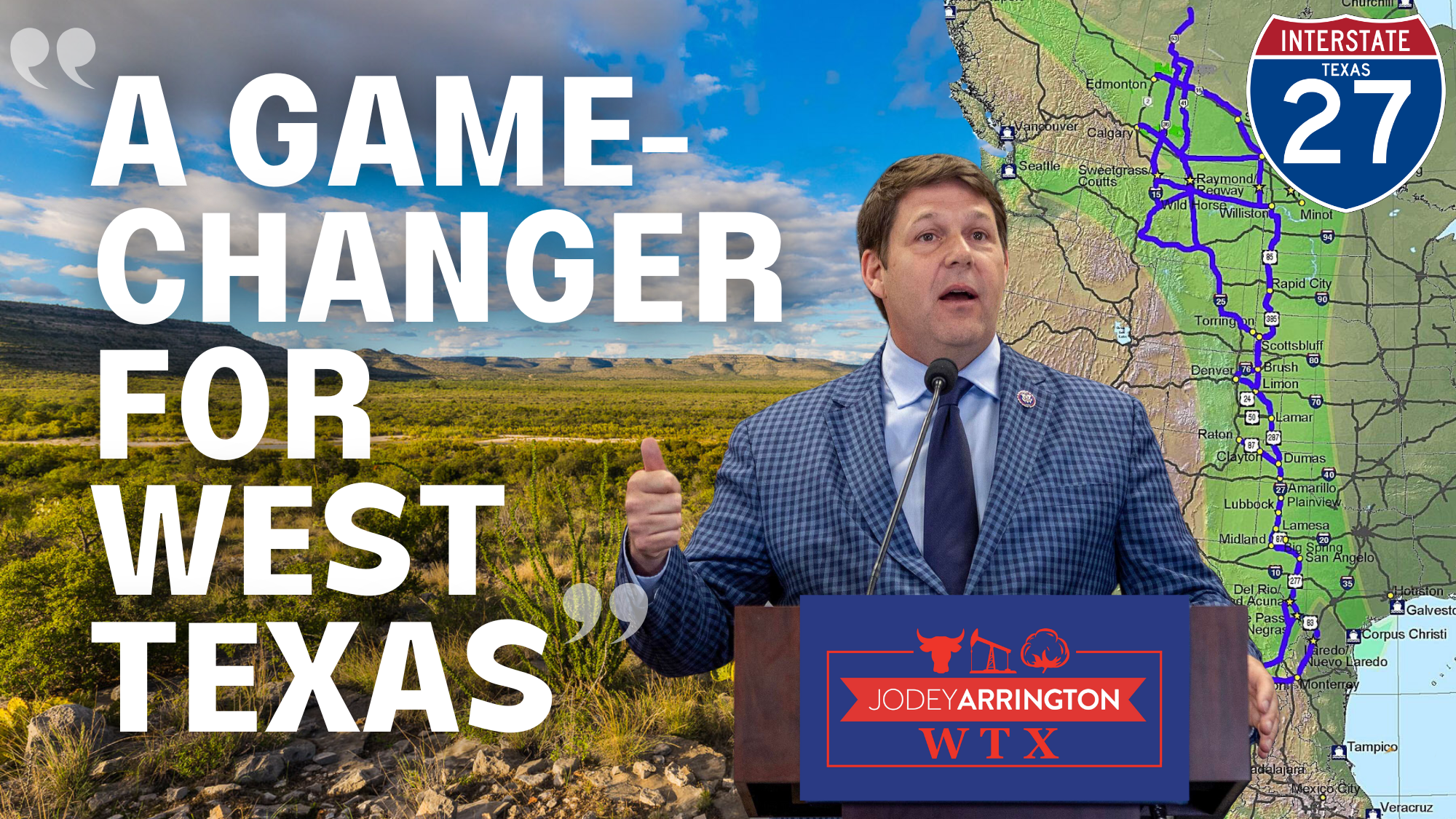 Arrington Celebrates His Legislation to Name Ports-to-Plains Corridor ...